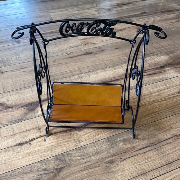 Accents | Cocacola Vintage 1999 Miniature Park Metal With Wood Seat ...